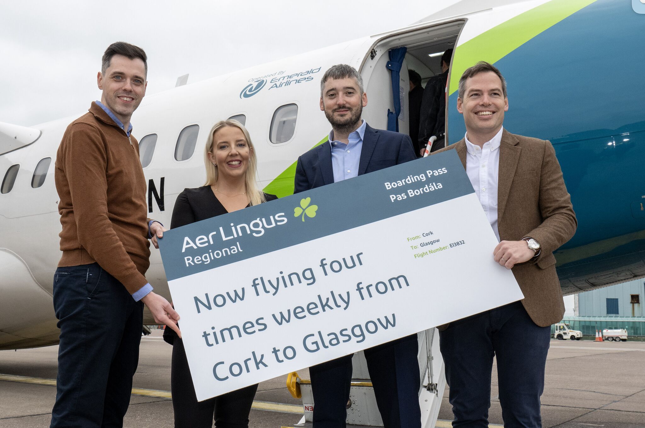 Cork Airport Celebrates New Aer Lingus Regional Service to Glasgow ...